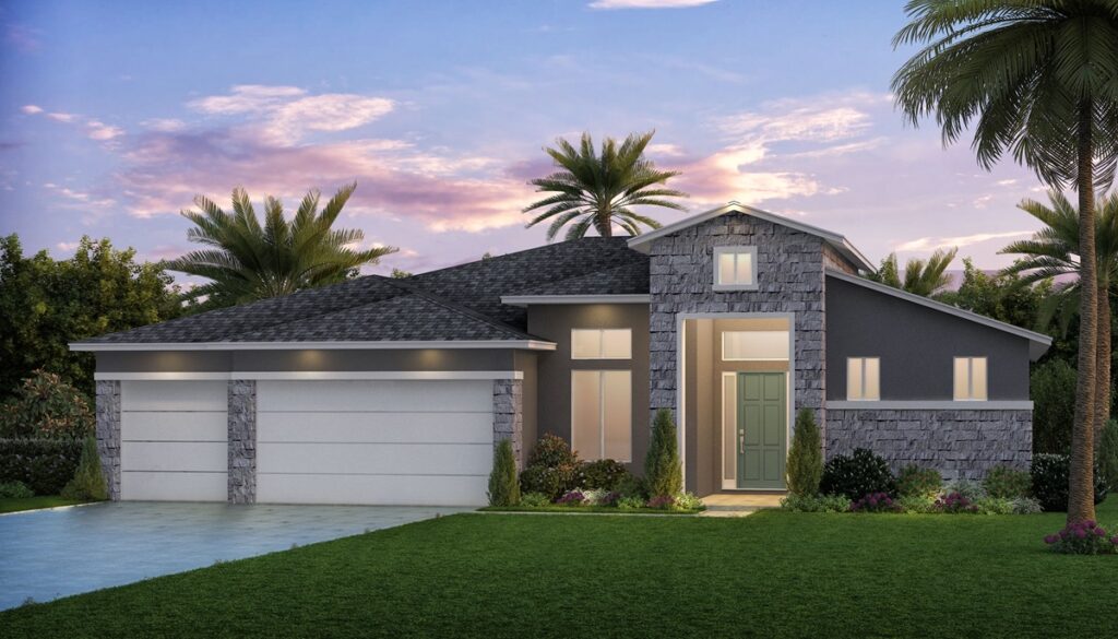 LifeStyle Homes-Monterey_Modern Elevation - Brevard and Indian River ...